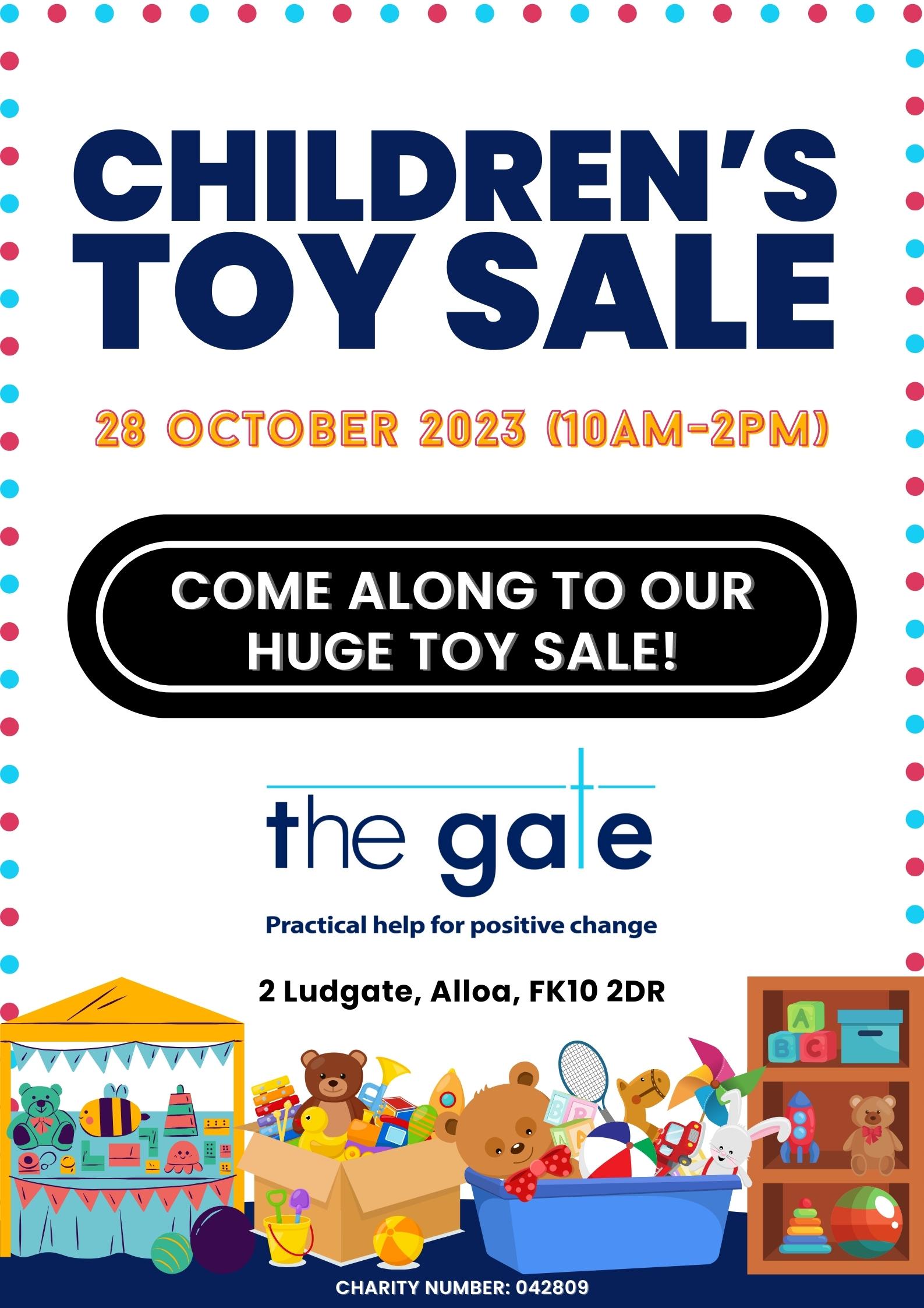 Toy Sale – Saturday, 28th of October 10am-2pm