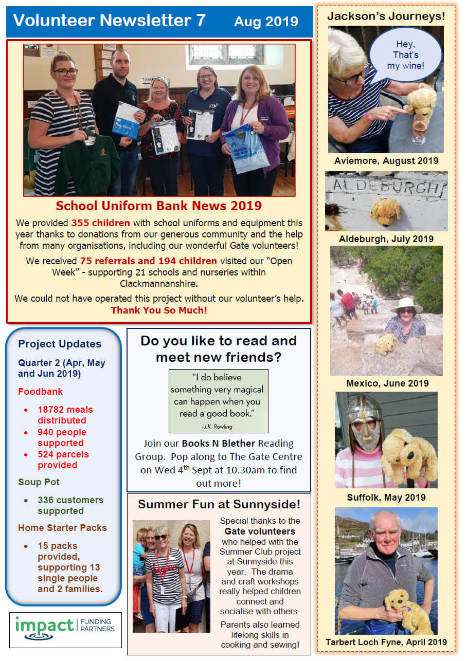 The Gate Volunteer Newsletters
